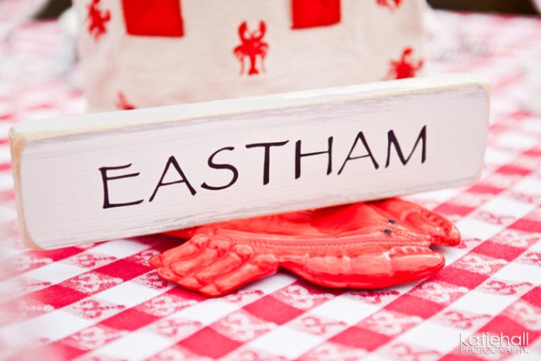 Cape Cod Town Name Table Signs - Party Cape Cod