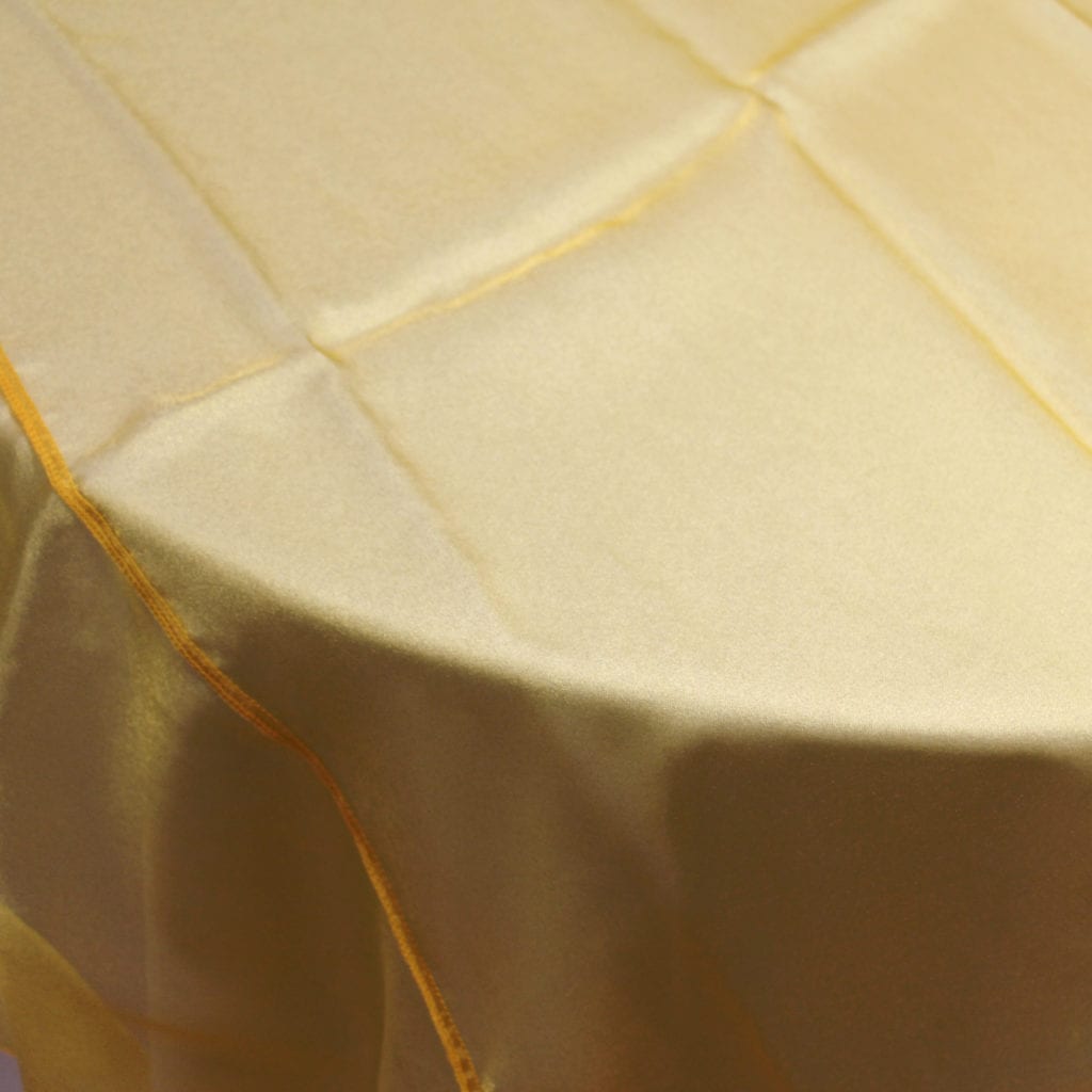 Gold Organza Overlay - Party Cape Cod